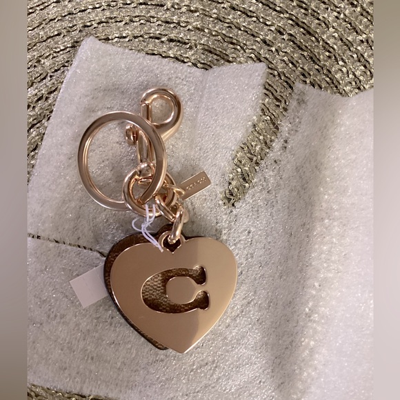 Coach | Accessories | Coach Heart Bag Charm | Poshmark